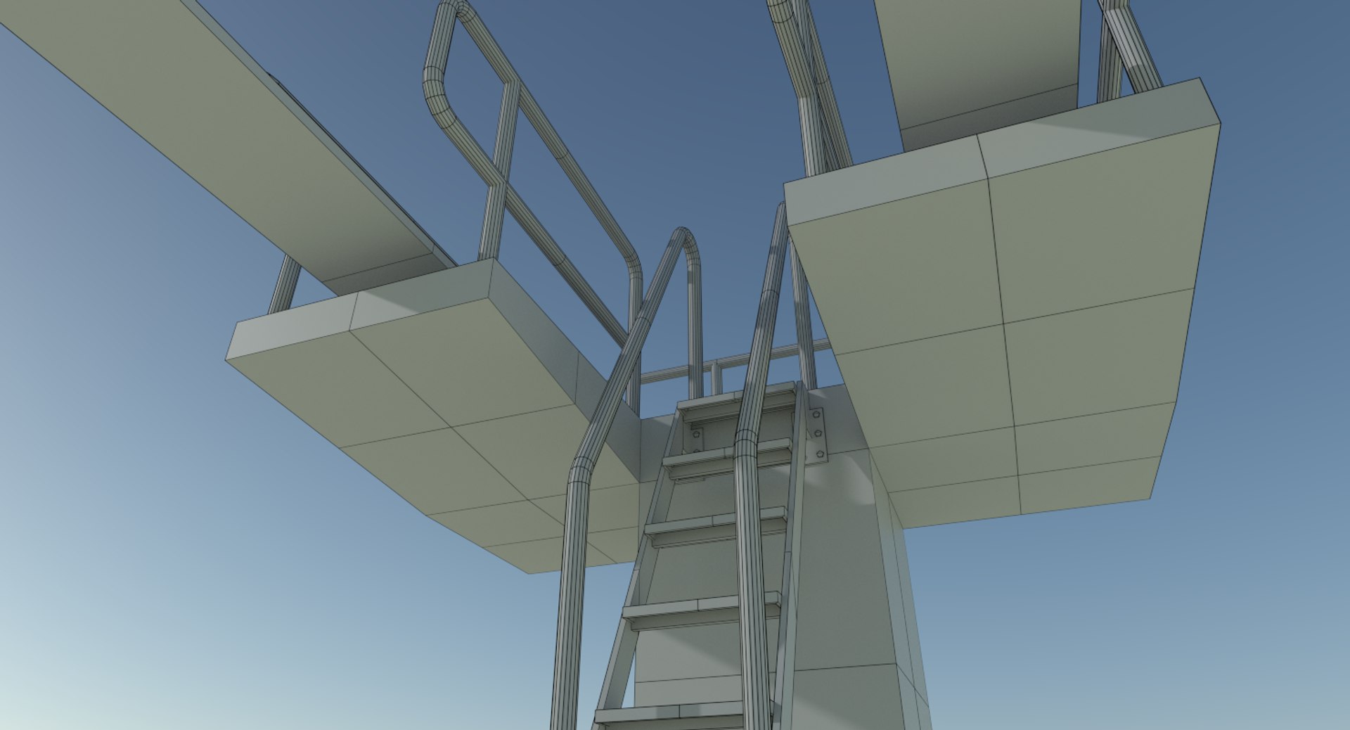 diving board 3d model