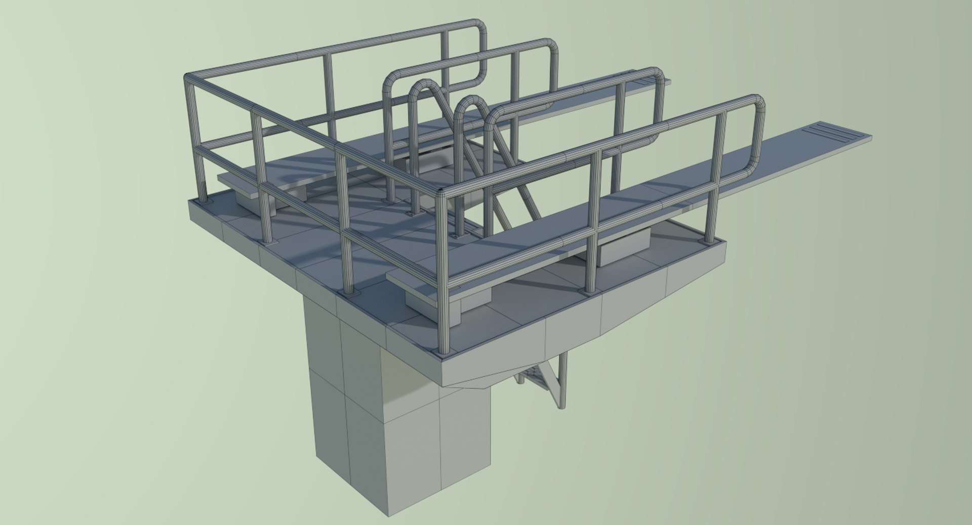 diving board 3d model