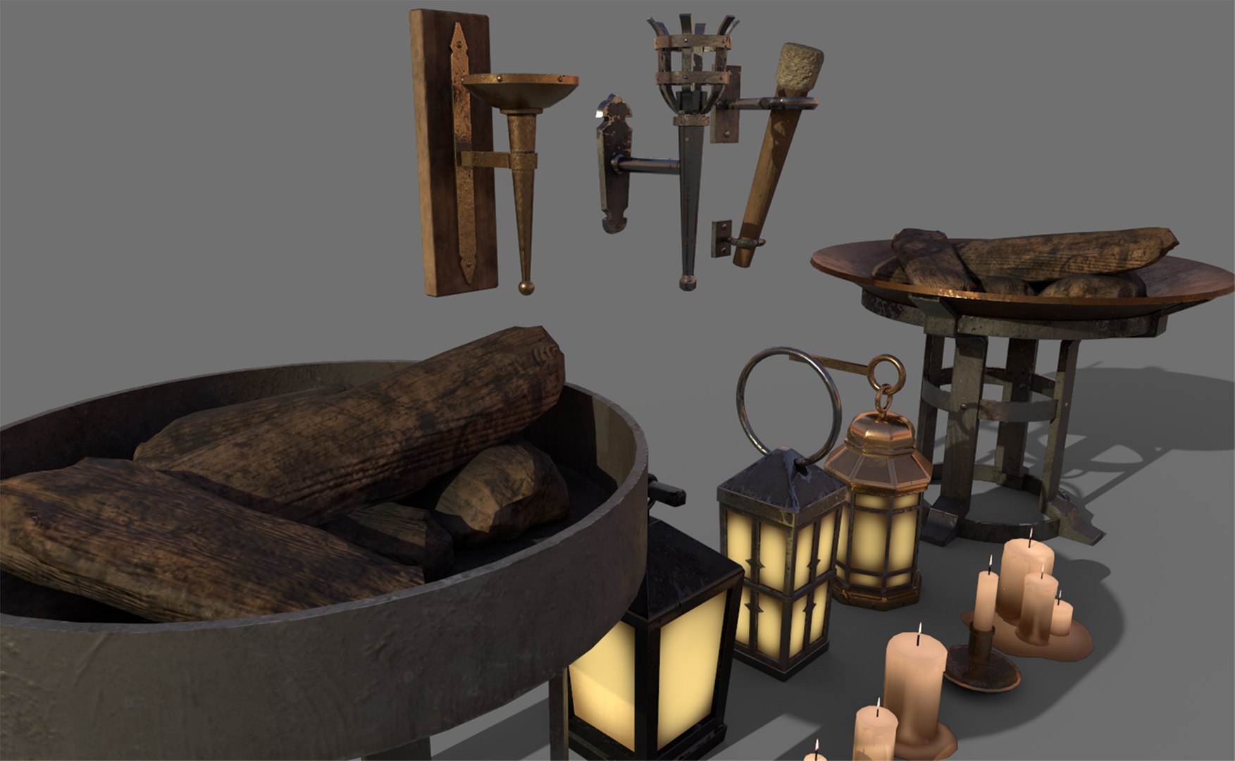 3D Dungeon Lights And Particles - TurboSquid 1811402