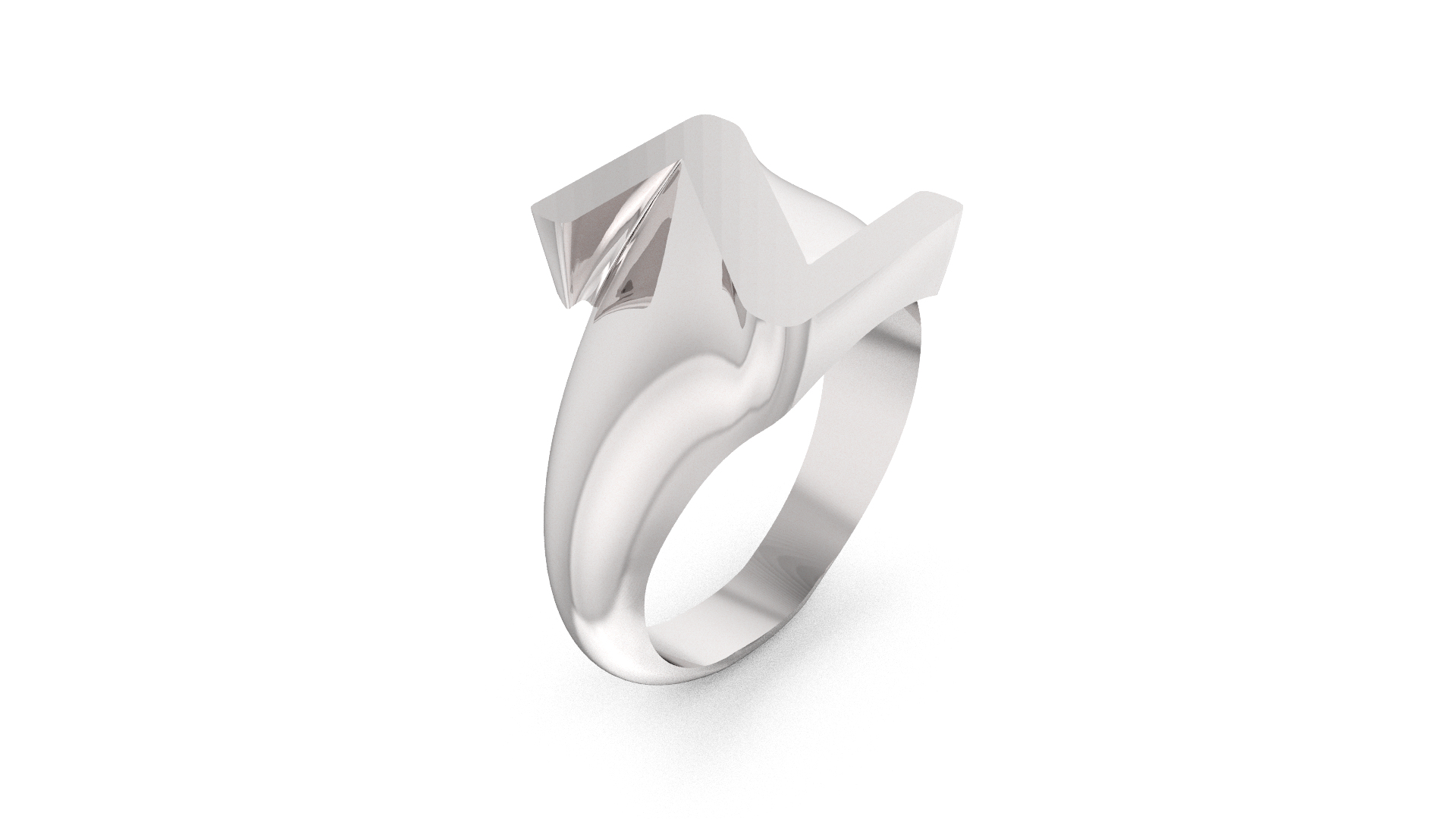 3D Alphabet Signet Ring Z - TurboSquid 2088800