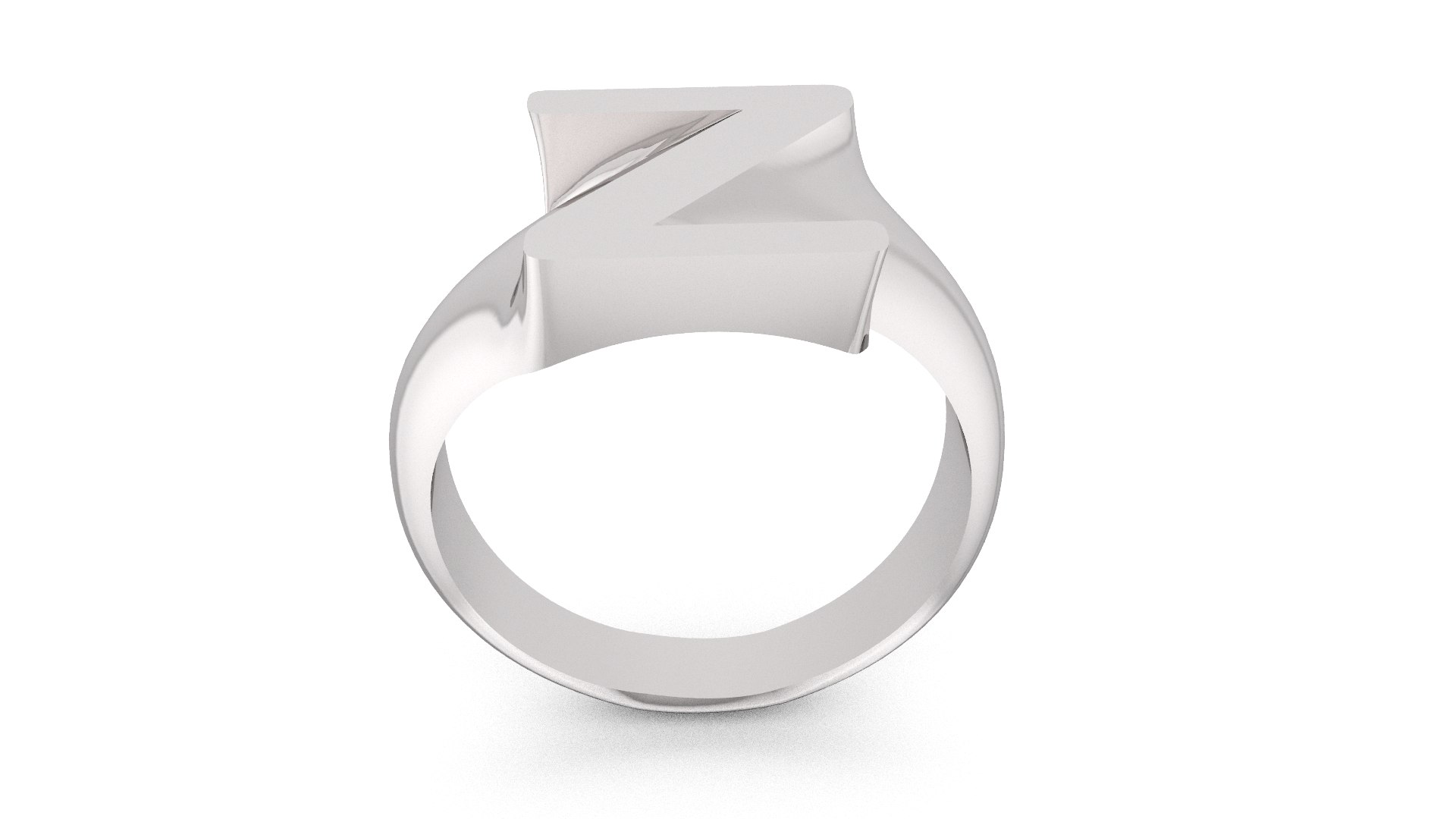 3D Alphabet Signet Ring Z - TurboSquid 2088800