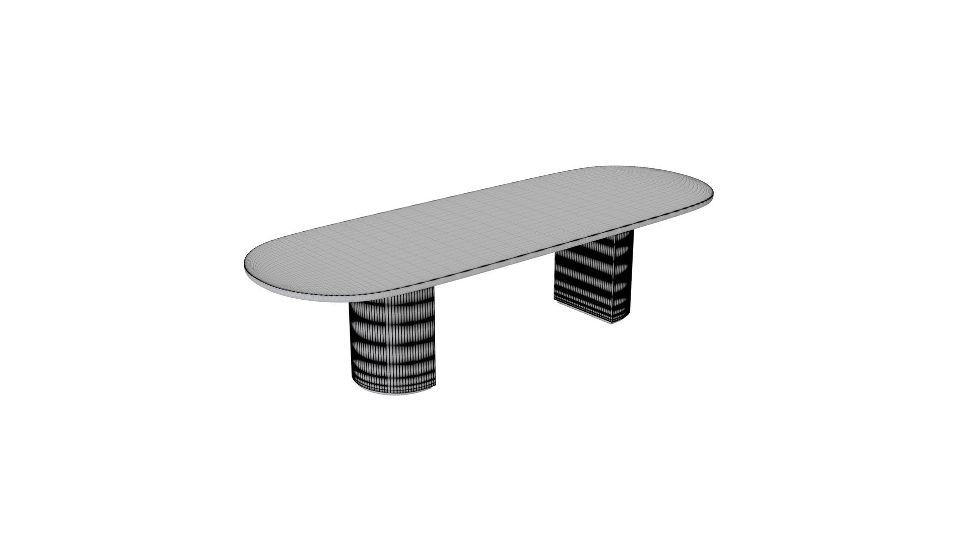 Moon Dining Table 3D model - TurboSquid 1949242