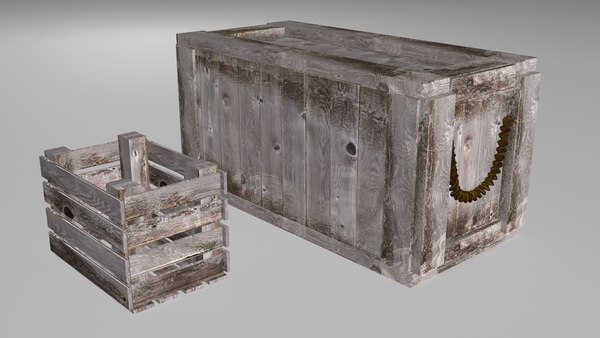 contains crate 3d model