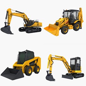 3d backhoe loader sinoway model