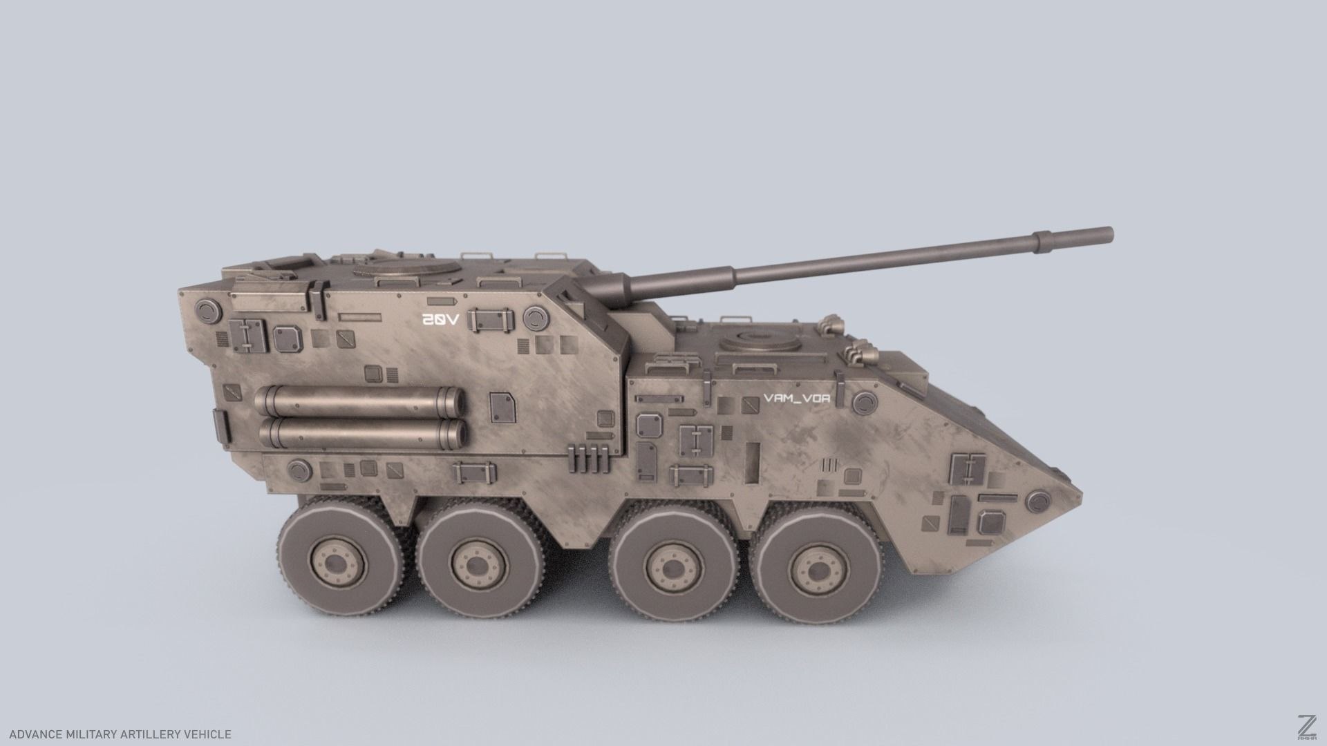 Advance Military Artillery Vehicle 3D - TurboSquid 2297136