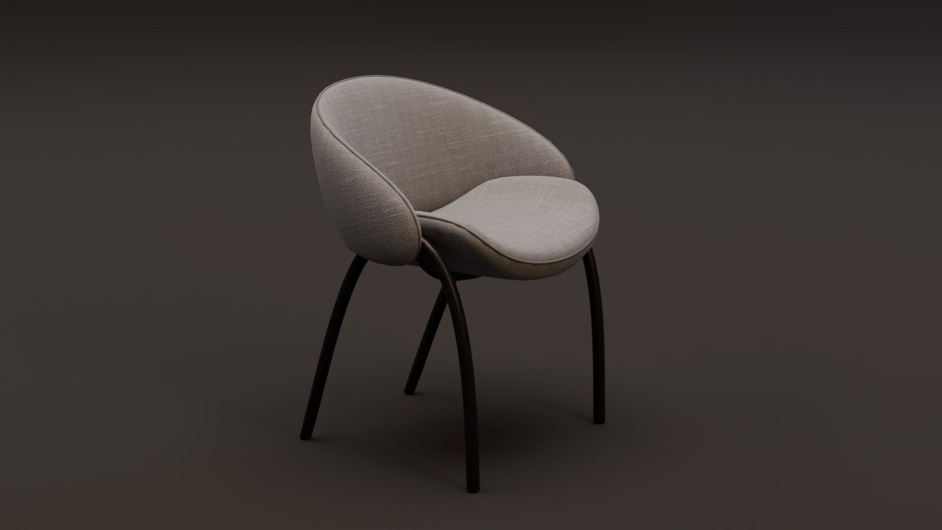 3D Model Round Chair - TurboSquid 2309273