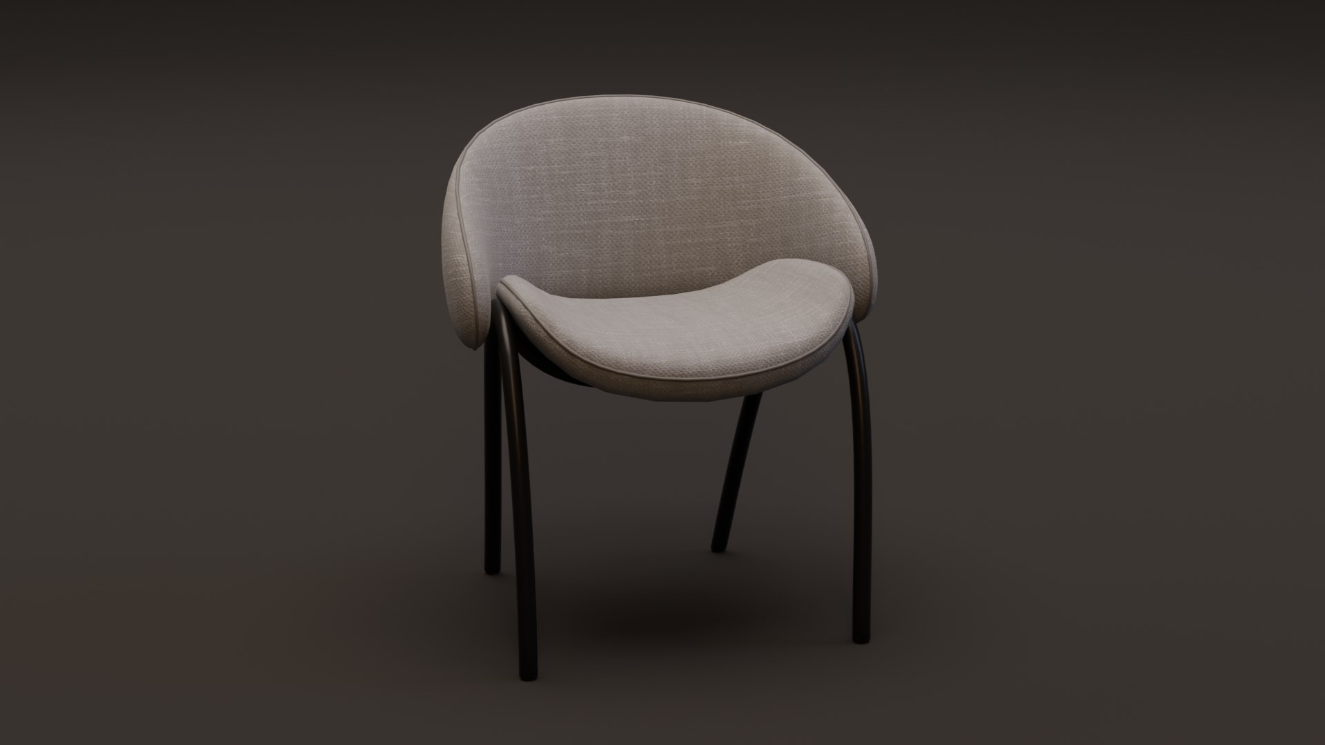 3D Model Round Chair - TurboSquid 2309273