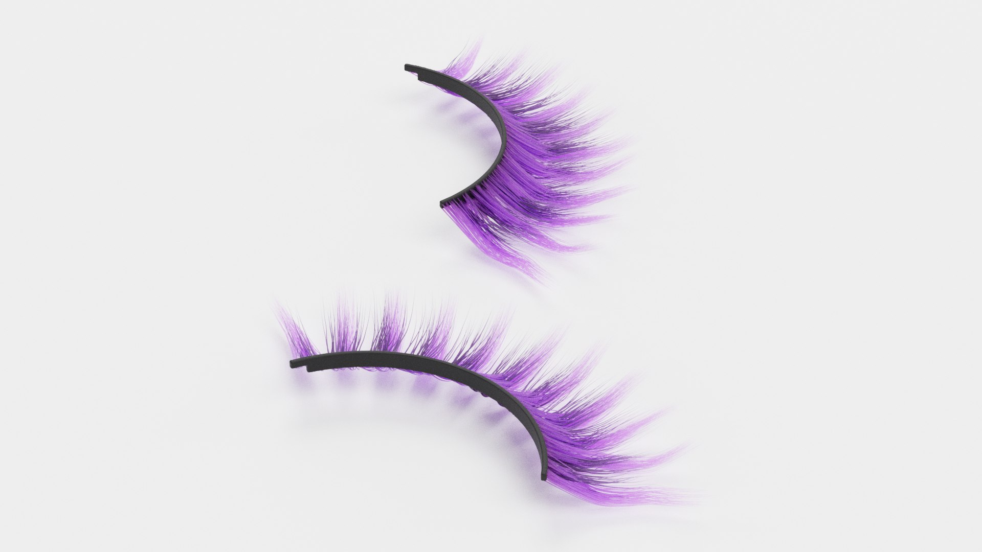 3D Model Eyelashes Colored - TurboSquid 1844391