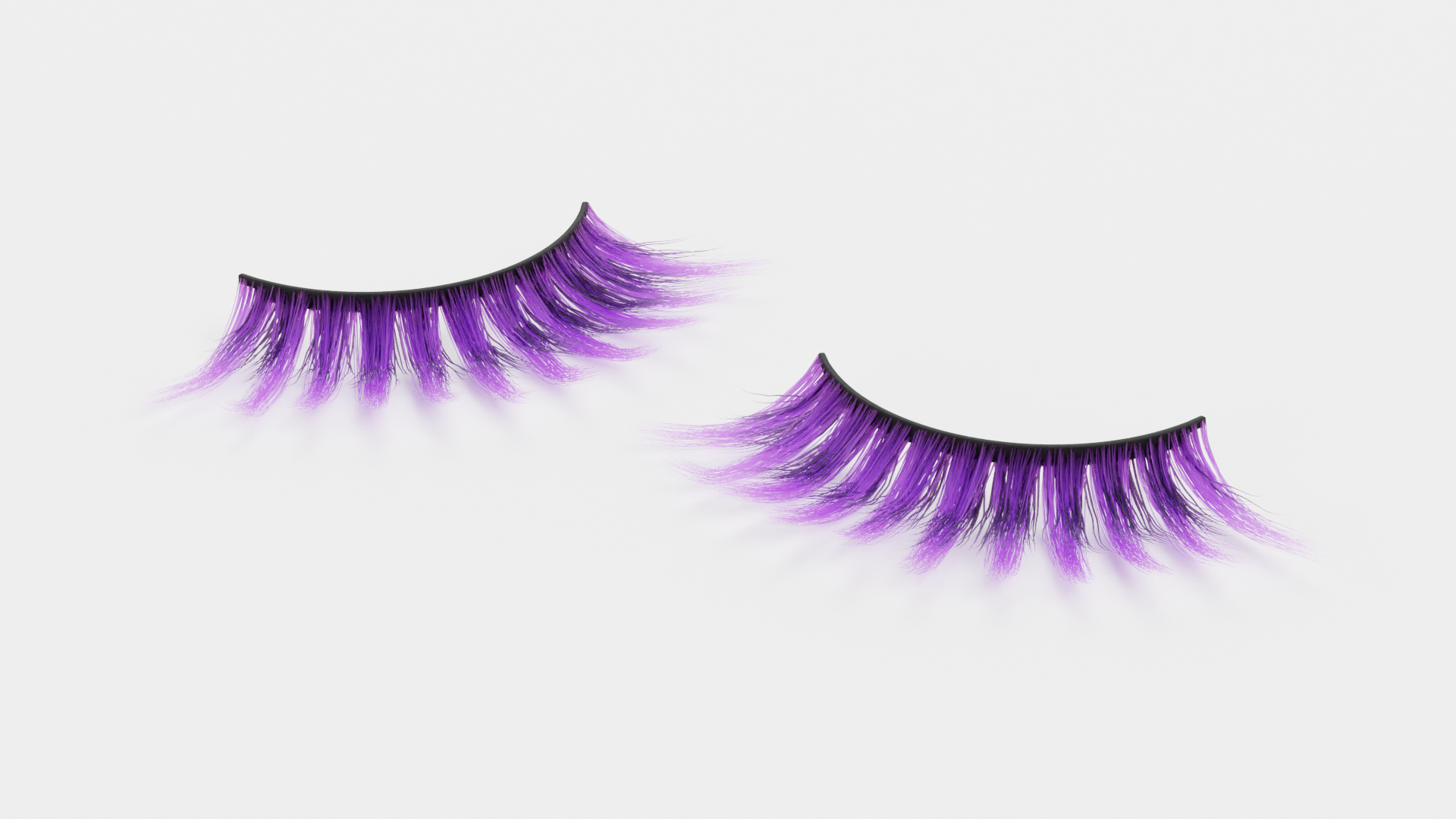 3D Model Eyelashes Colored - TurboSquid 1844391