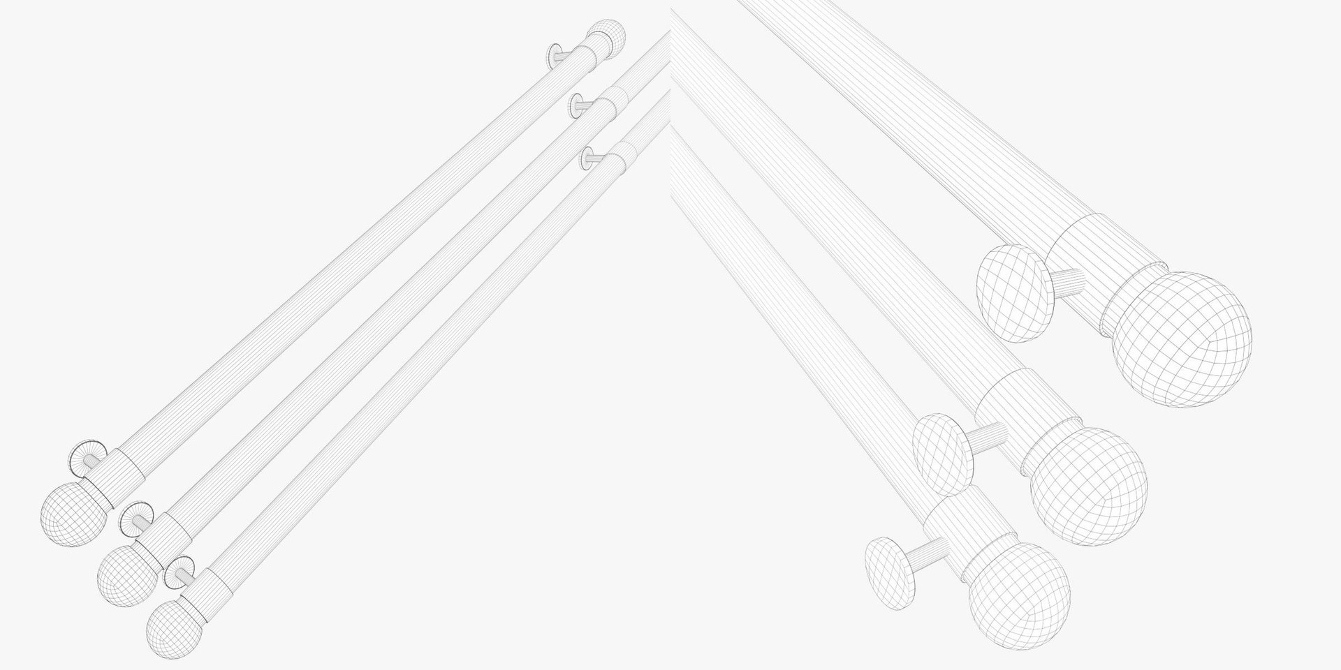 3D Wall Mounted Stair Handrails - TurboSquid 2489555