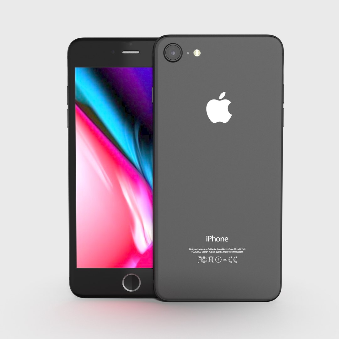 3D model apple iphone 8 colors - TurboSquid 1204960