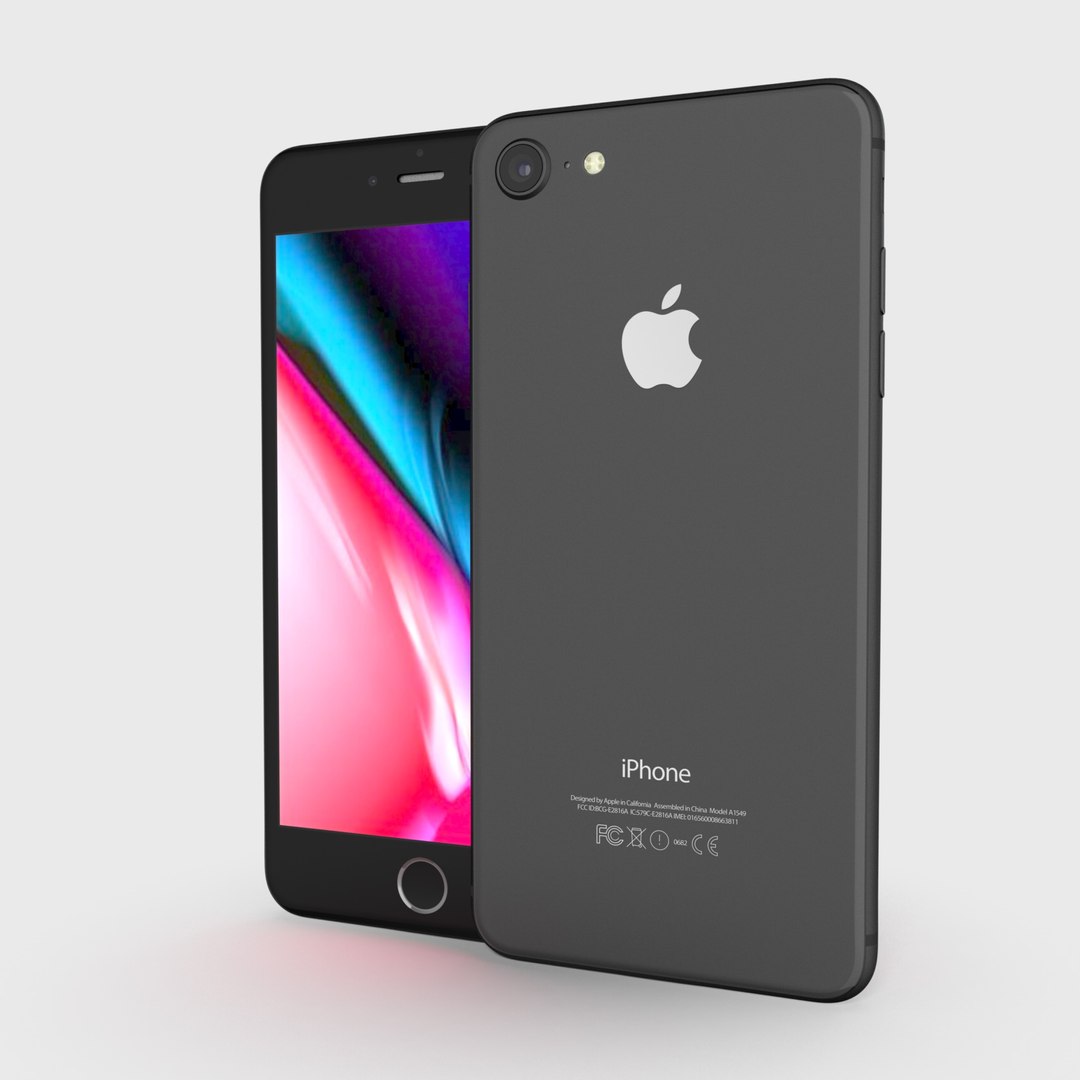3D model apple iphone 8 colors - TurboSquid 1204960