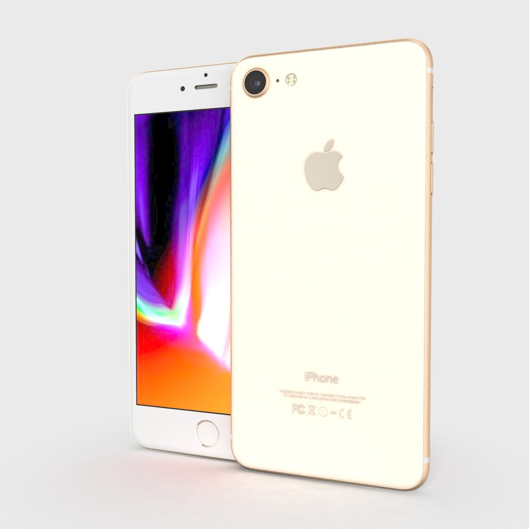 3D model apple iphone 8 colors - TurboSquid 1204960