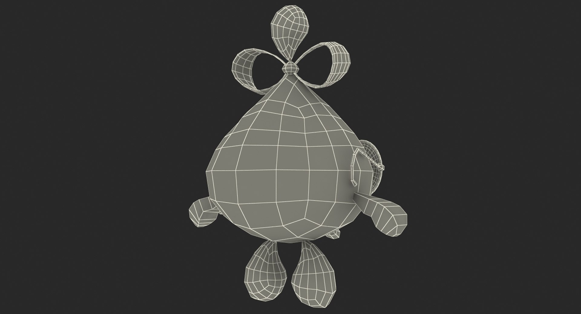 Water Drop Cartoon Lady Character 3D Model - TurboSquid 1318965