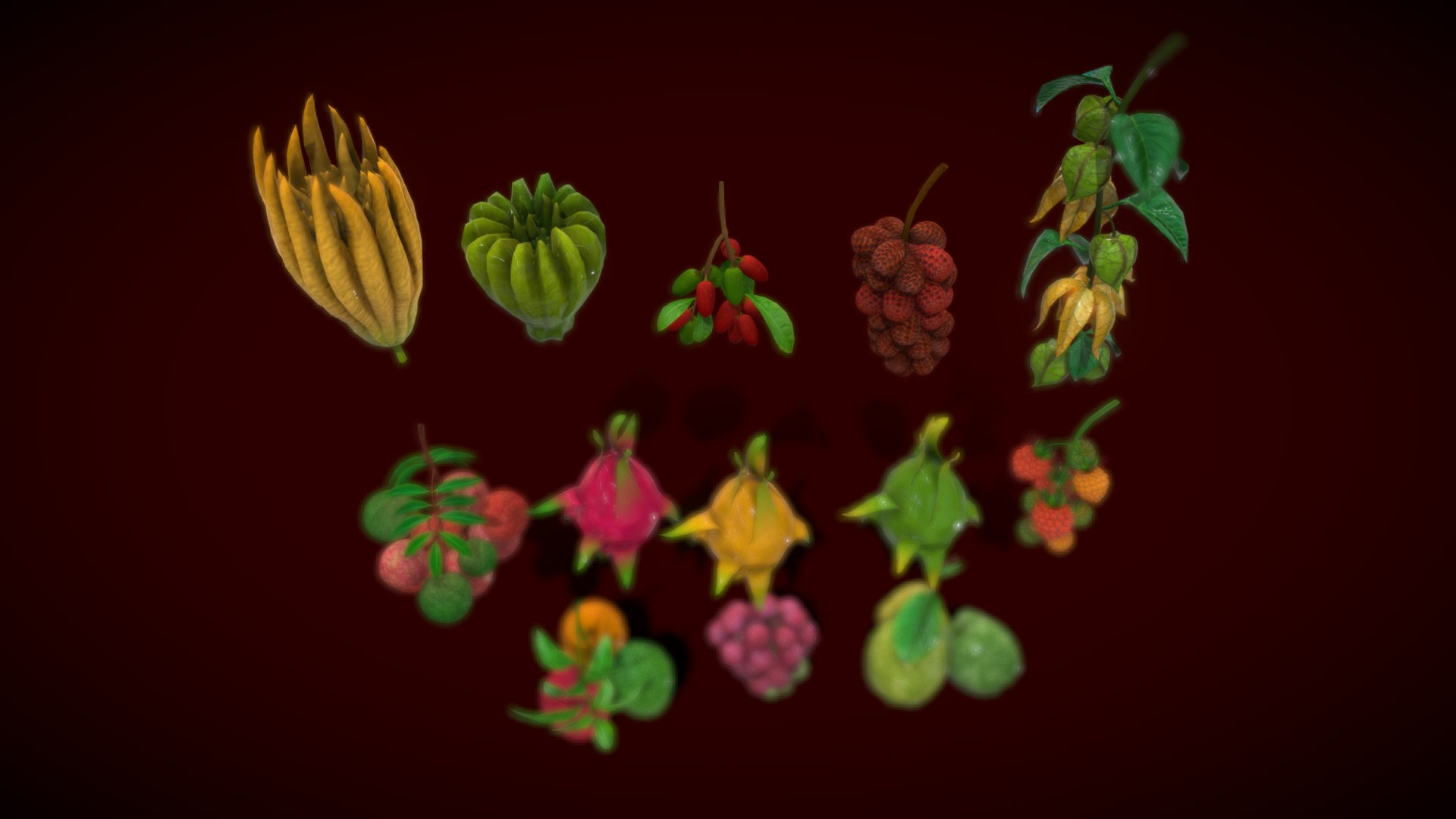 3D Model Collection Fruit Path1 - TurboSquid 2134506