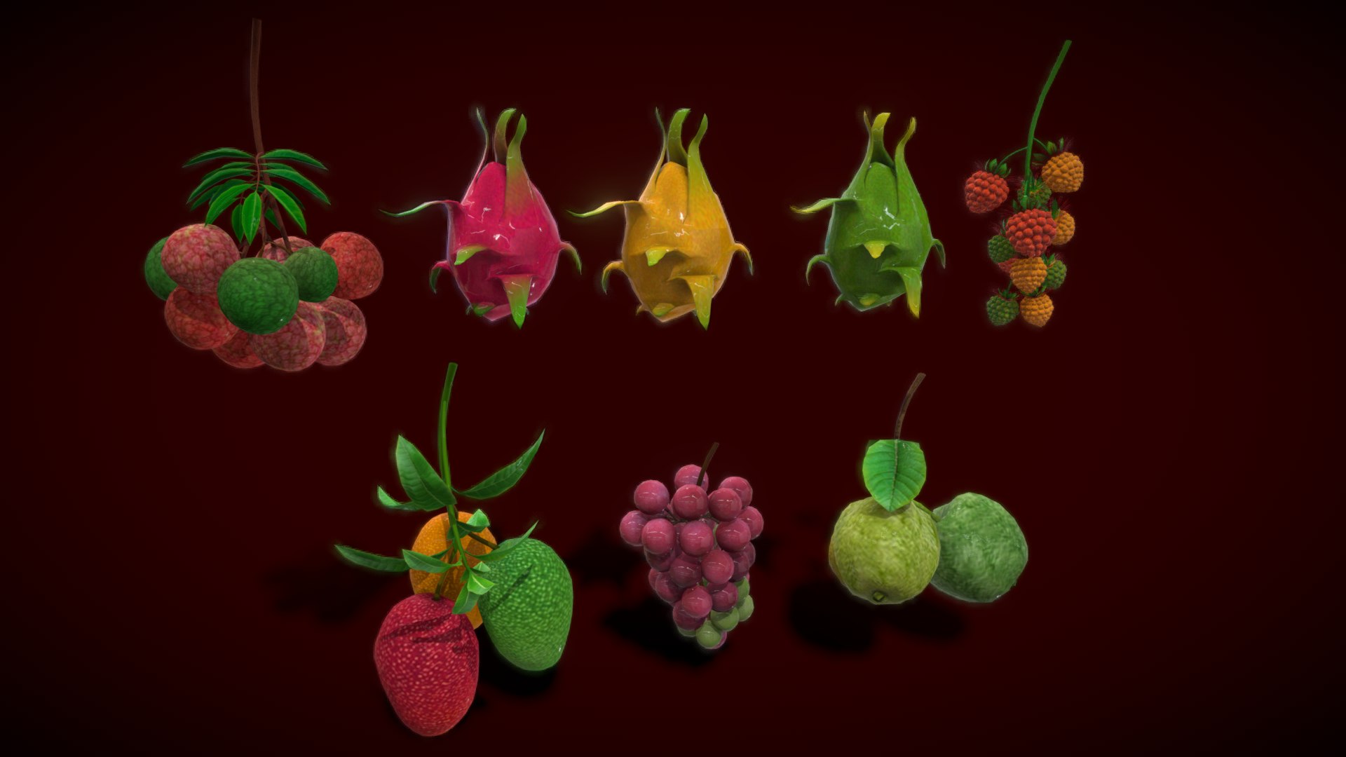 3D Model Collection Fruit Path1 - TurboSquid 2134506