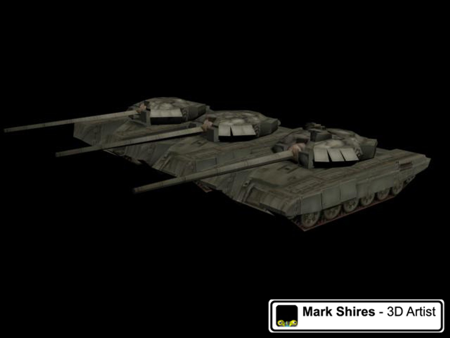 3d T-90 Tank