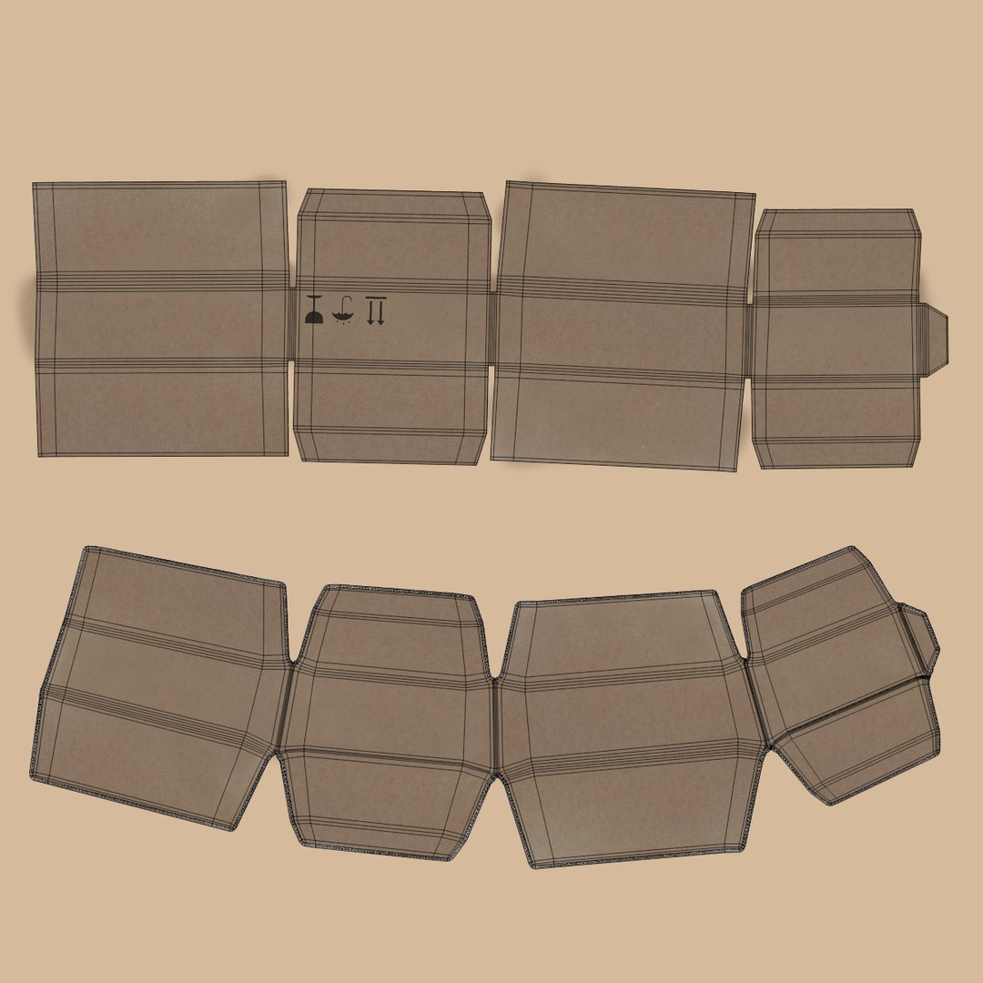 3D cardboard boxes model - TurboSquid 1241402