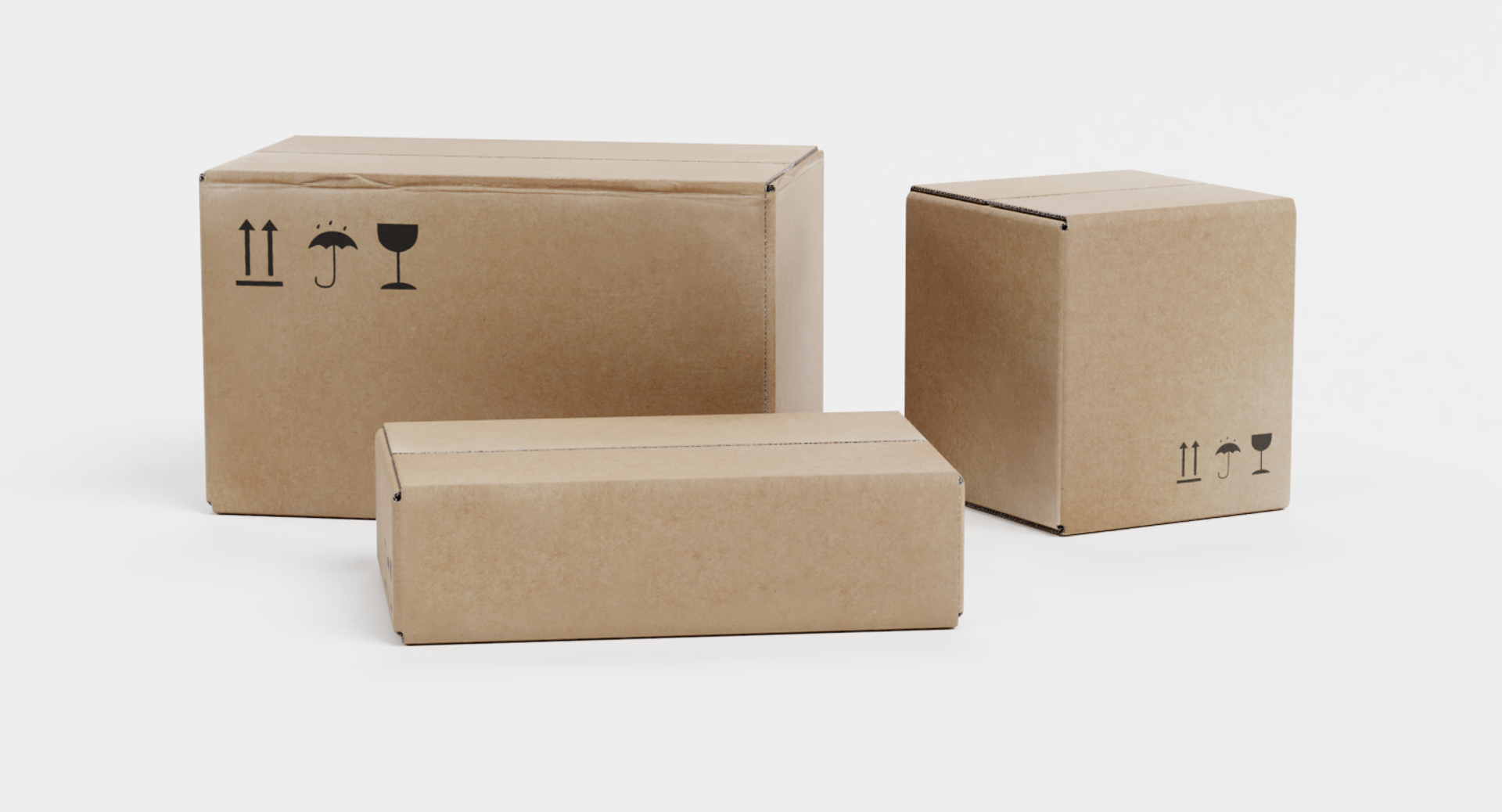 3D cardboard boxes model - TurboSquid 1241402