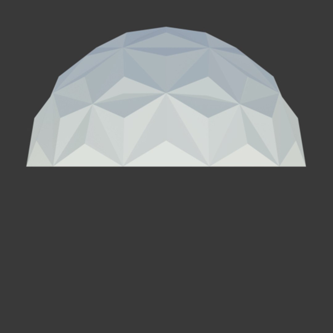 Triangles Dome 3D Model - TurboSquid 1213613