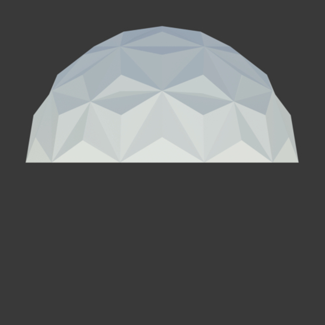 Triangles dome 3D model - TurboSquid 1213613
