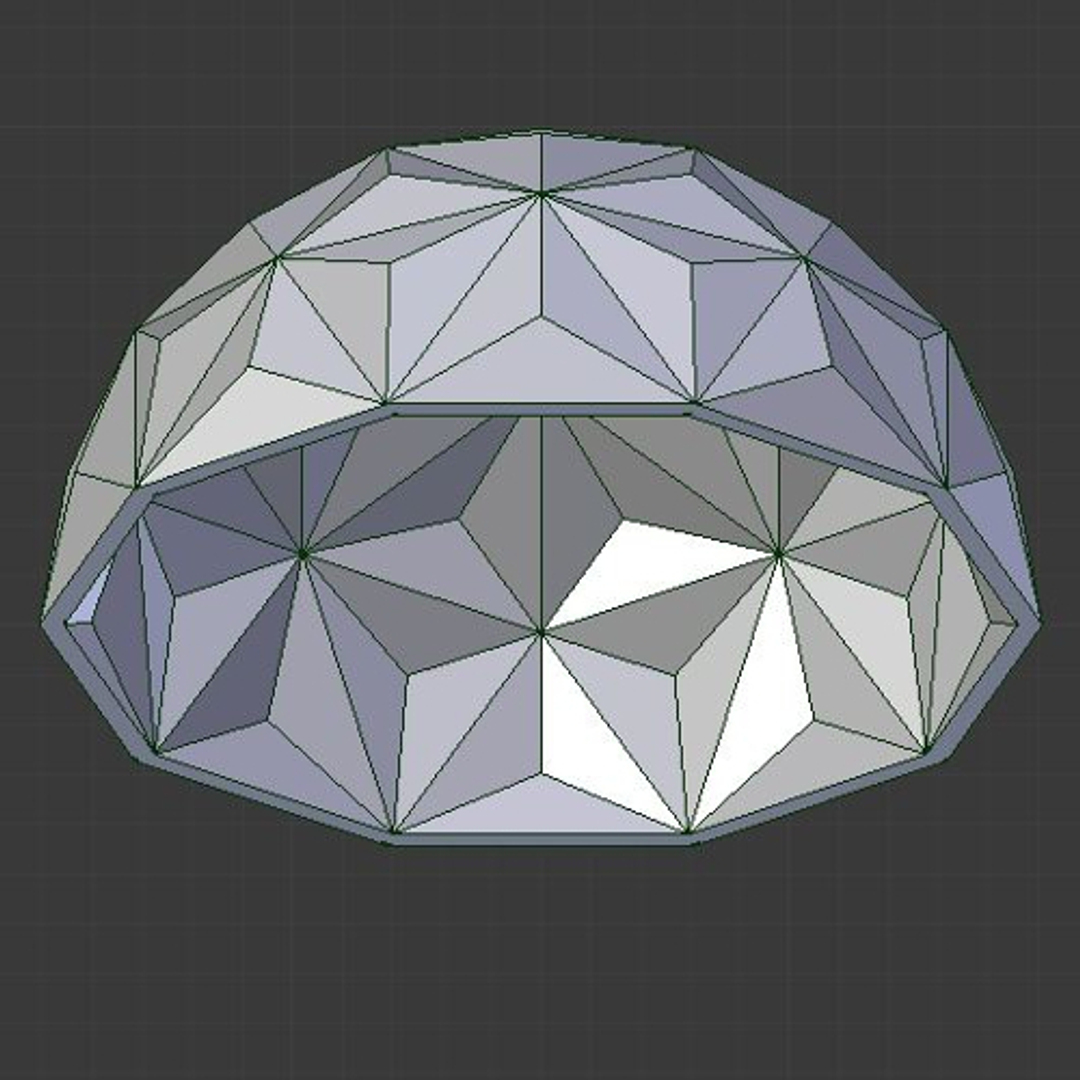 Triangles dome 3D model - TurboSquid 1213613