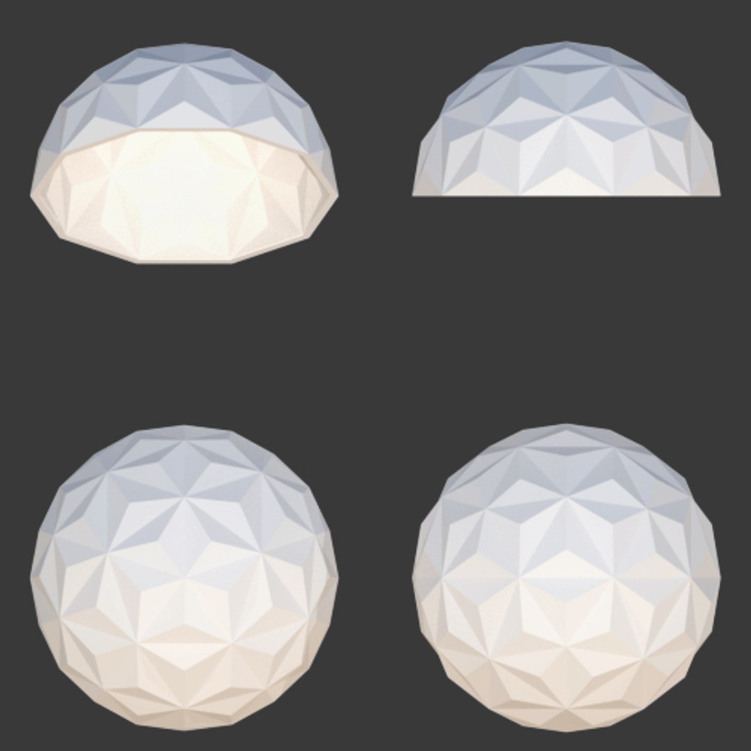 Triangles Dome 3D Model - TurboSquid 1213613