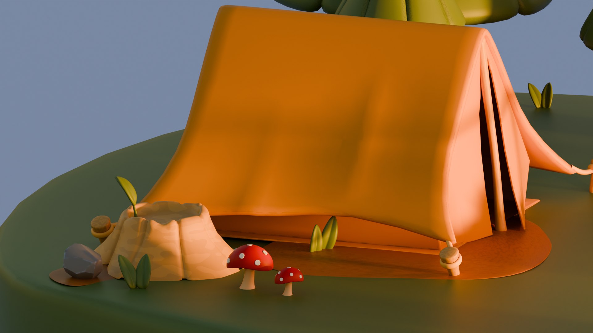 3D Stylized Camping - TurboSquid 2251714
