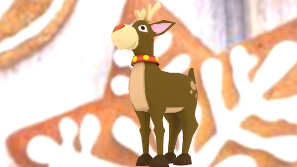 modelo 3d Reindeer Rudolph - TurboSquid 1991133