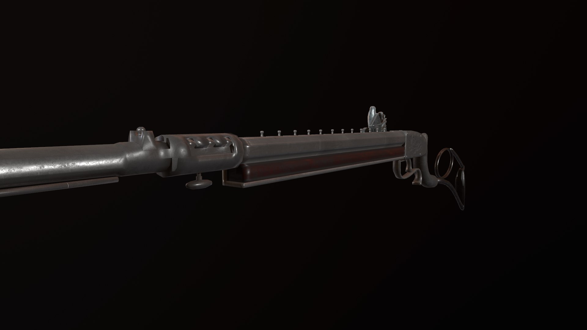 3D Flintlock Multishot Rifle Model - TurboSquid 1248537