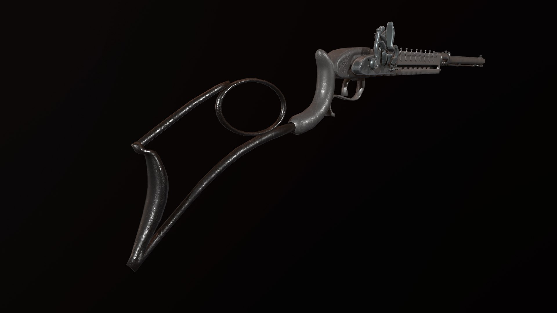 3D Flintlock Multishot Rifle Model - TurboSquid 1248537