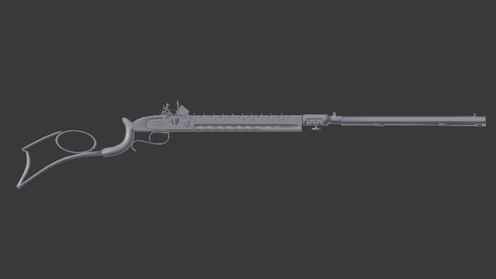 3D Flintlock Multishot Rifle Model - TurboSquid 1248537