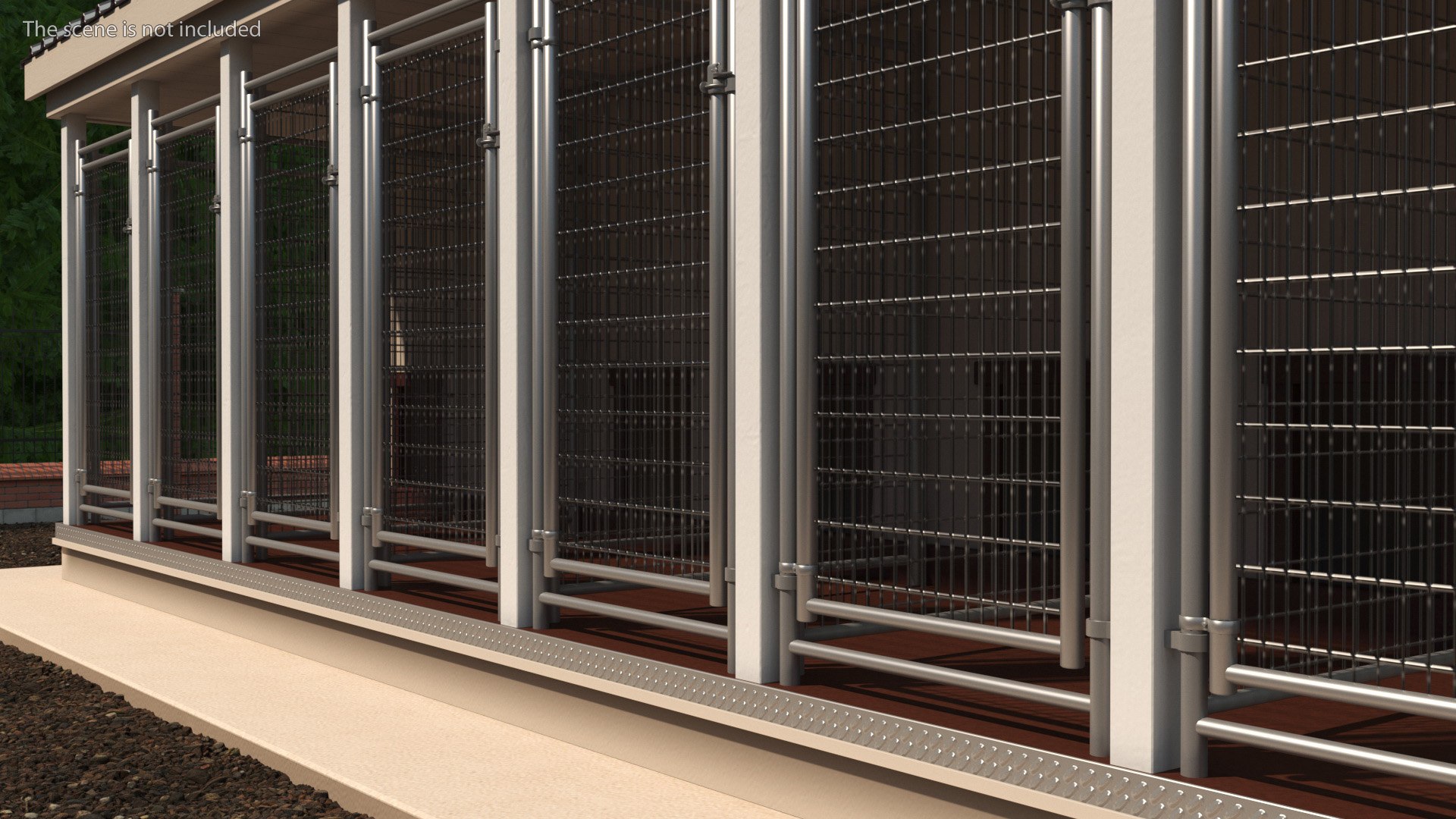 3D Model Outdoor Dog Kennels For 8-Box - TurboSquid 1980942