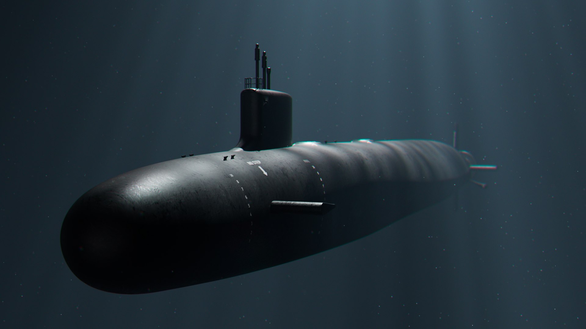 弗吉尼亚级潜艇SSN-7743D模型 - TurboSquid 2458048