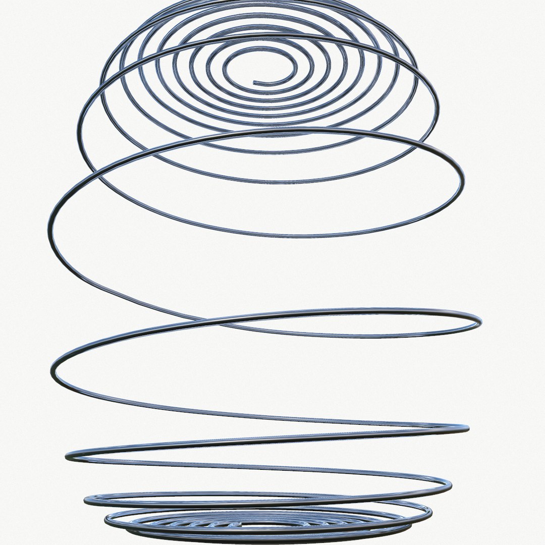 Metal Spiral Spring 3D Model - TurboSquid 1410691