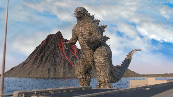 3D модель Монстр Годзилла, созданный для Майи - TurboSquid 2117791