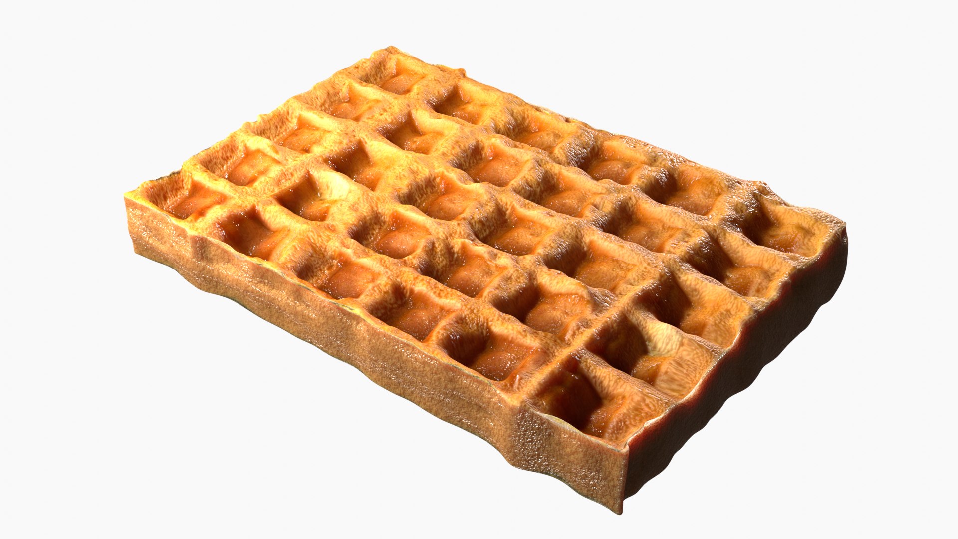 Waffle 3D Model - TurboSquid 2196158