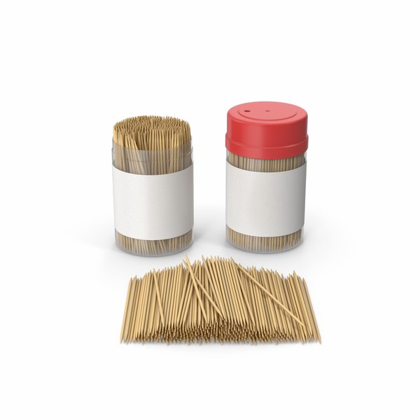 3D Red Toothpick Pack model - TurboSquid 1876813