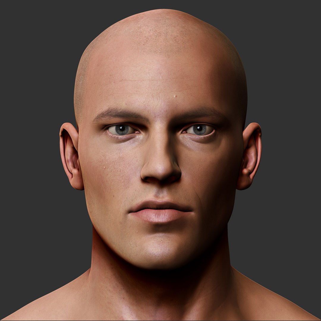 realistic male body character max