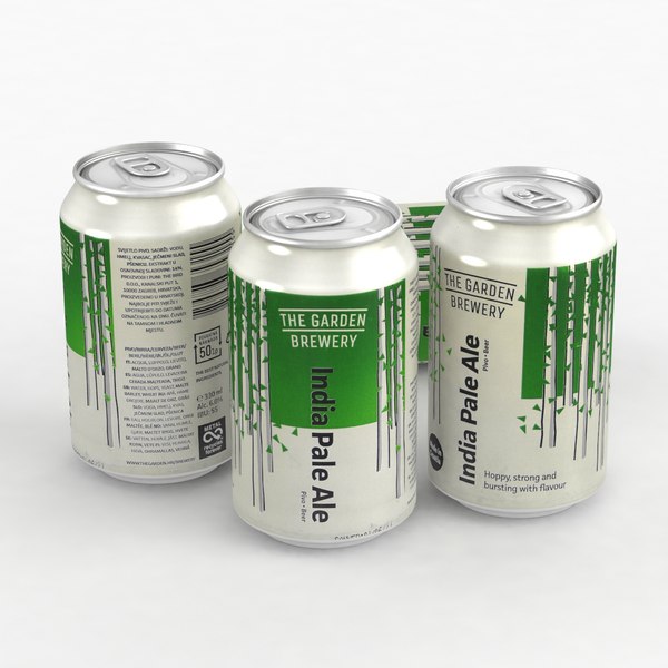 modelo 3d Lata de cerveza Garden Brewery Indian Pale Ale IPA 330ml 2021 ...