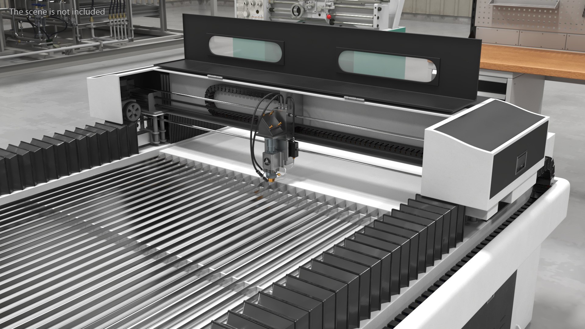 CNC Laser Cutting Machine For Metal Sheets 3D Model - TurboSquid 2388303