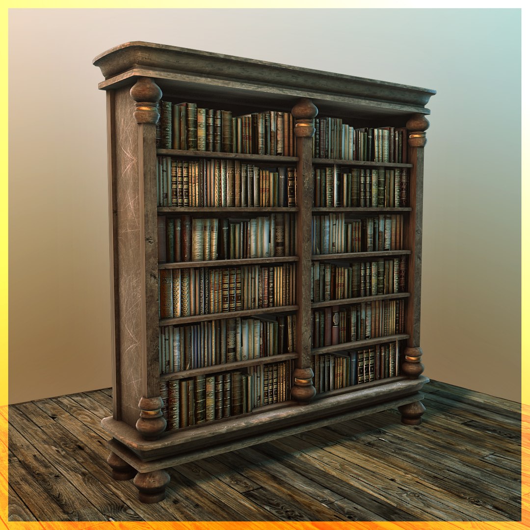 3d Model Book Shelf Bookshelf