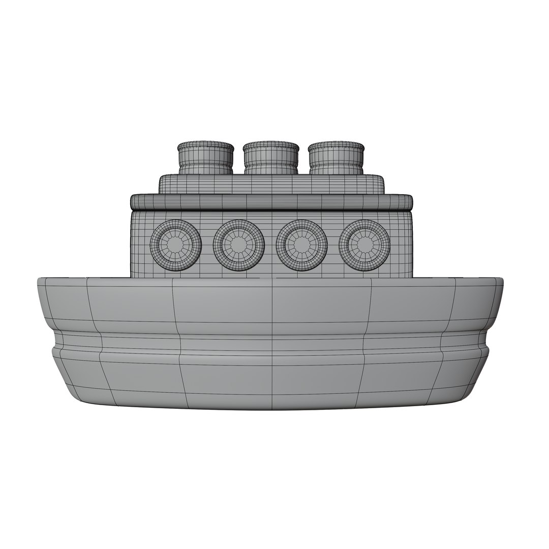 Ship Cartoon 3D Model - TurboSquid 2330202