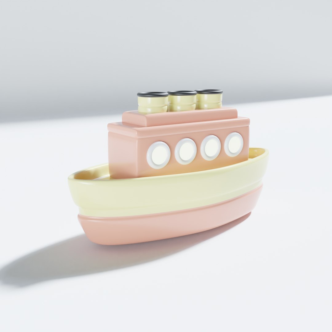 Ship Cartoon 3D Model - TurboSquid 2330202