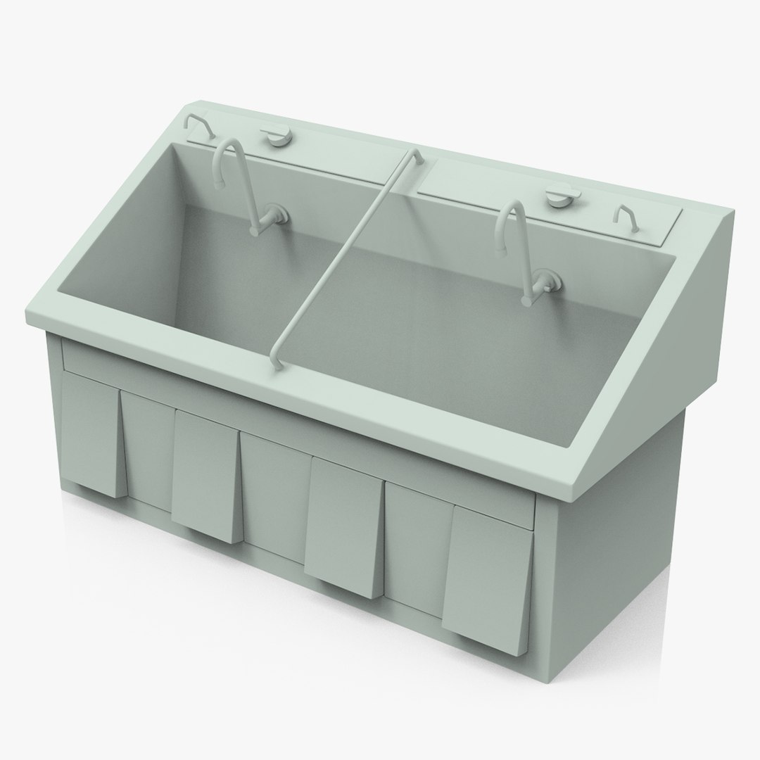 3D Surgical Scrub Sink model - TurboSquid 2175196