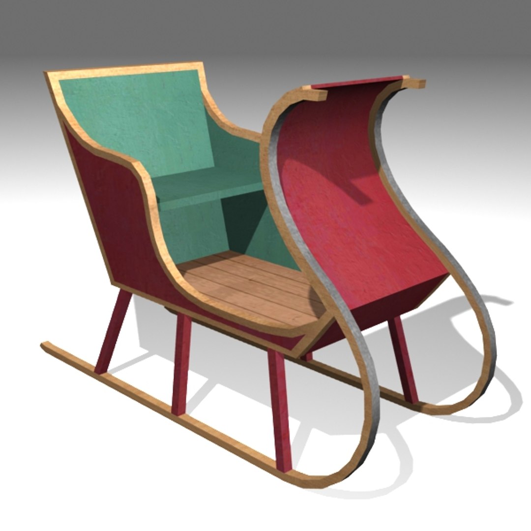 3d Model Of Sleigh