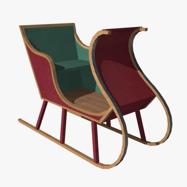 3d model of sleigh