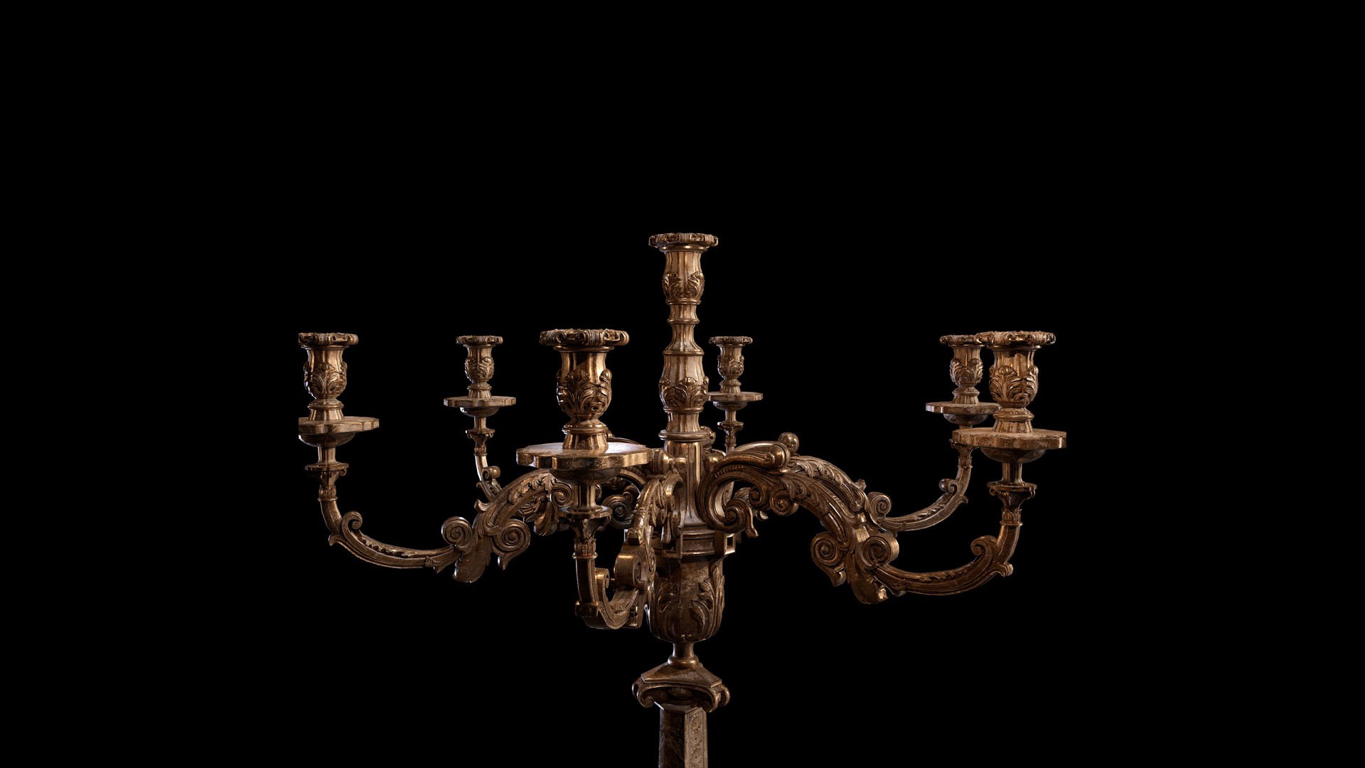 3D Candlestick FBX OBJ 3dmax - TurboSquid 2217584