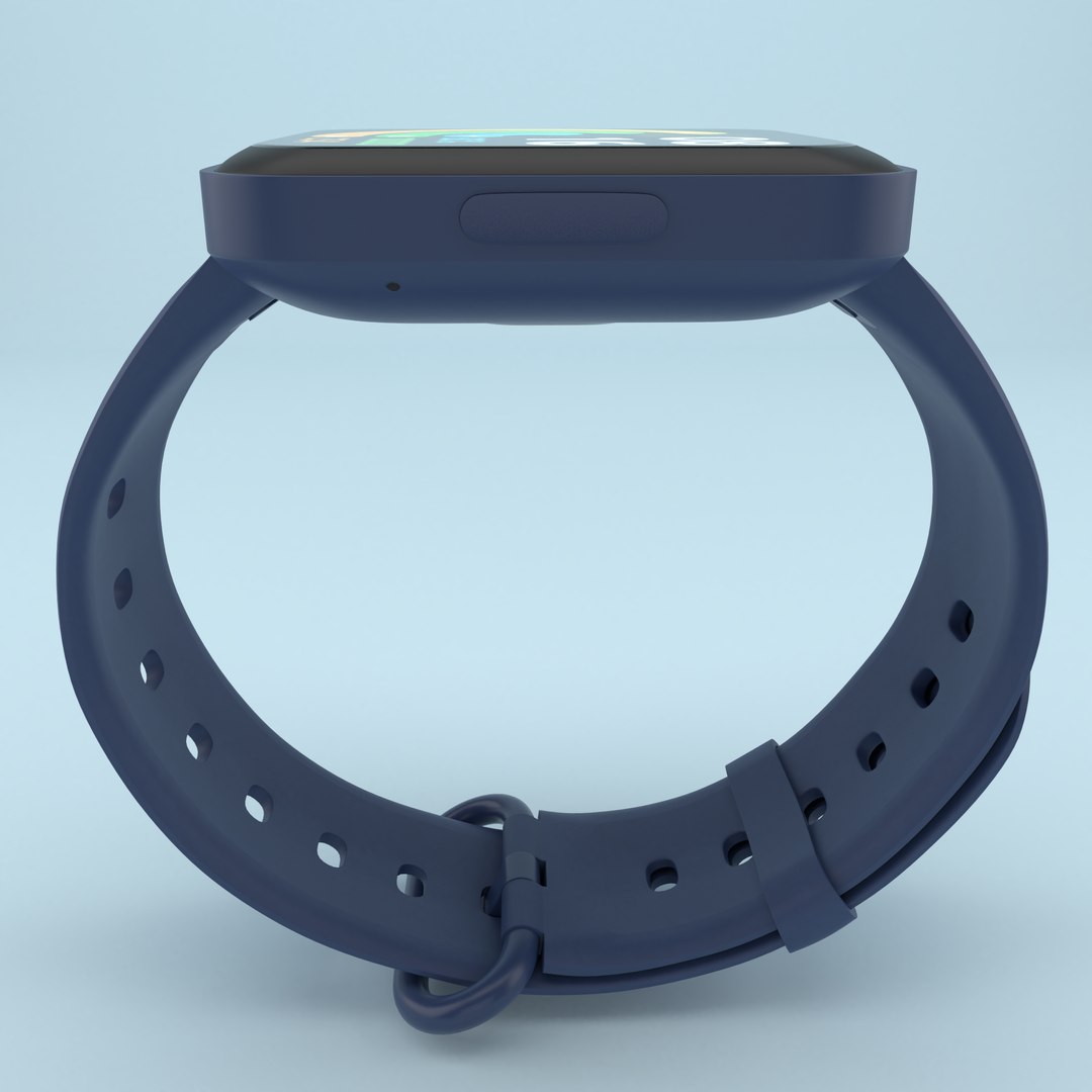 3D POCO Smart Watch Blue - TurboSquid 1892815