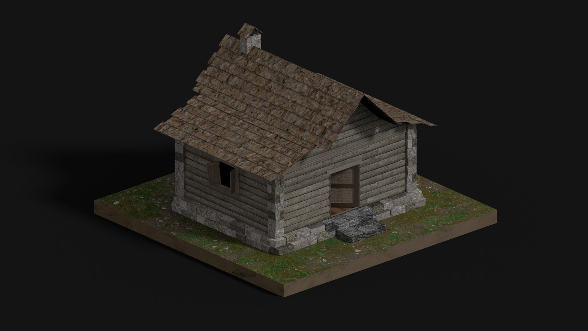 3D The Hut - Medieval Building - 3D Model Model - TurboSquid 1759716